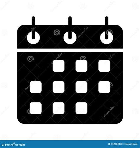 Simple Calendar Icon For Scheduling And Planning Tasks Stock Illustration Illustration Of