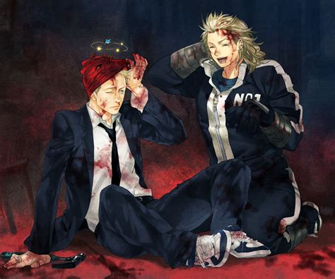 Dorohedoro Dynamic Duo Kaiman And Nikaido Hd Wallpaper