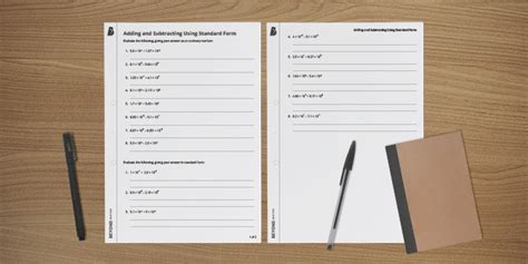 👉 adding and subtracting using standard form ks4 maths