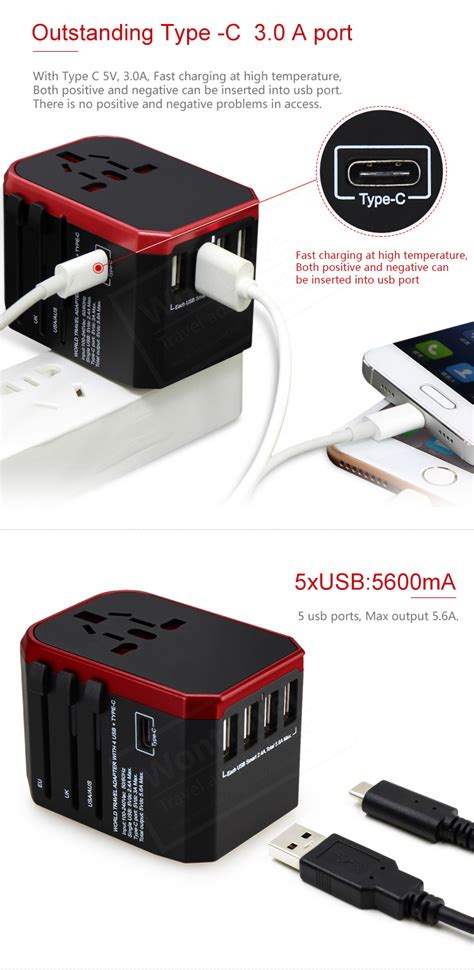 2018 Newest Electrical Smart Usb Adapter Socket Universal Travel ...