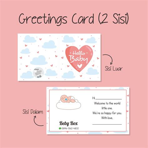 Jual Kartu Ucapan Bayi Newborn Greetings Card Shopee Indonesia