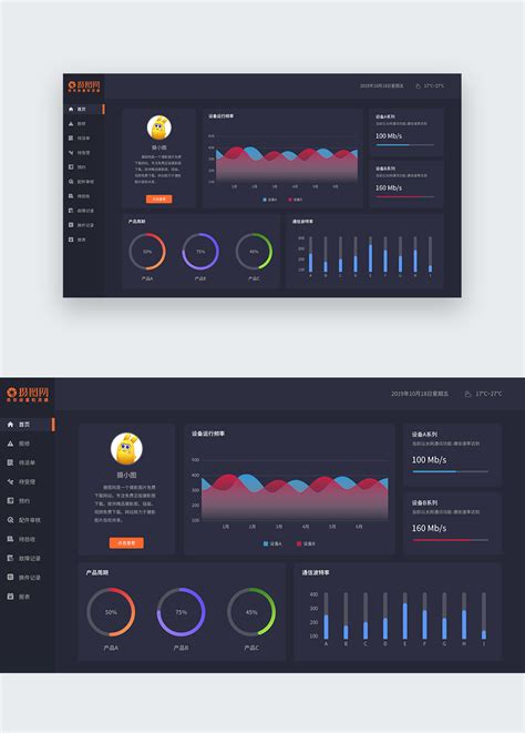 Ui Design Web First Data Statistics Interface Template Image Picture Free Download