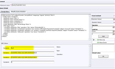 Crm Musings Crm 2011 Dialogs With Dynamic Fetchxml Duplicate Case Detection