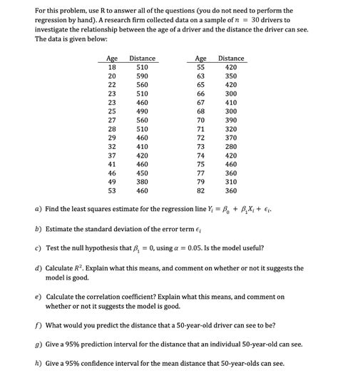 Solved For This Problem Use R To Answer All Of The Chegg Com