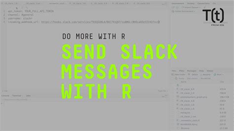 How To Send Slack Messages With R Youtube