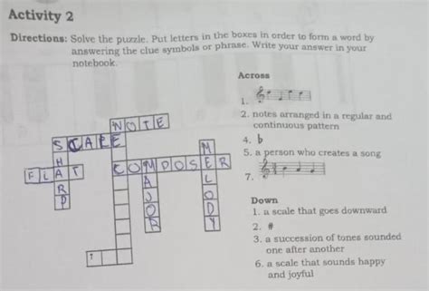 notes arranged in a regular and continuos pattern brainly ph