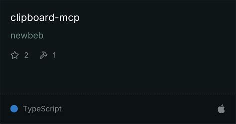 Macos Clipboard Mcp Server Glama