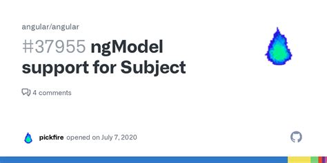 Ngmodel Support For Subject · Issue 37955 · Angularangular · Github