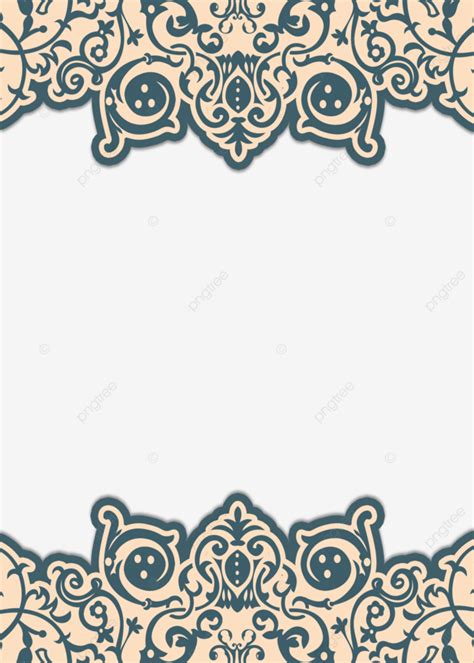 패턴 테두리 파란색 테두리 무늬 경계 테두리 Png 일러스트 및 Psd 이미지 무료 다운로드 Pngtree