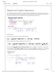 Note 11 Regularized Logistic Regression.pdf - 2016/12/17 RegularizedLogisticRegression|Coursera ...