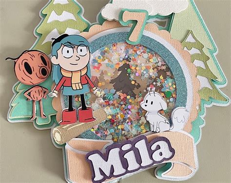 Personalised Hilda Cake Topper Customised Hilda Cake Topper Hilda Comic Topper Hilda Happy