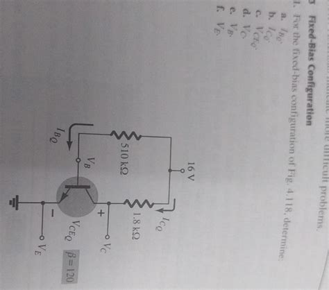 Fixed Bias Configuration1 For The Fixed Bias Configuration Of Fig 411