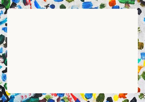 สีสัน ภาพถ่าย แอบสแตรกต์ ขอบกระดาษ เอกสารขนาด A4 แนวนอน Canva Template