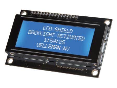 LCD SHIELD VOOR ARDUINO Voeg Een Lcd Scherm Toe Aan Uw Projecten En Lees Metingen Parameters
