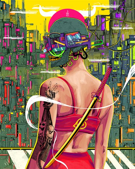 2021 Cyberpunk Illustrations On Behance