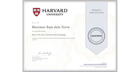 Marimar Dela Torre On Linkedin Completion Certificate For How To Set Up A Facebook Ads Campaign