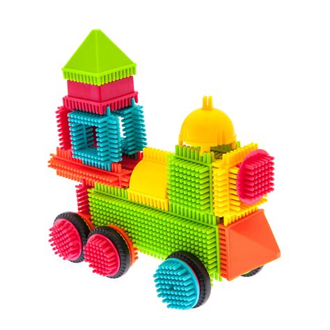 Snapklik.com : PTB120 Pcs Bristle Shape 3D Interlocking Building Blocks ...