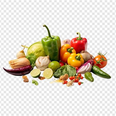 투명 배경에 고립 된 양념 무료 Psd 파일