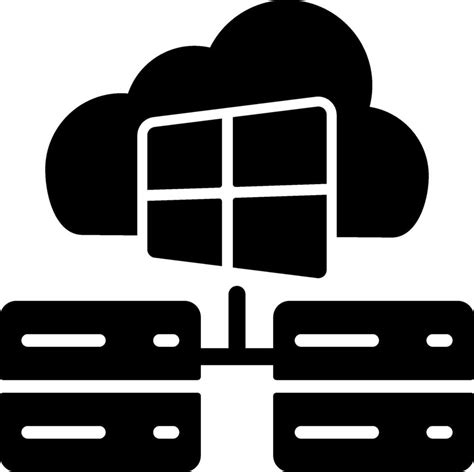Windows Hosting Solid Black Icon 66721387 Vector Art At Vecteezy