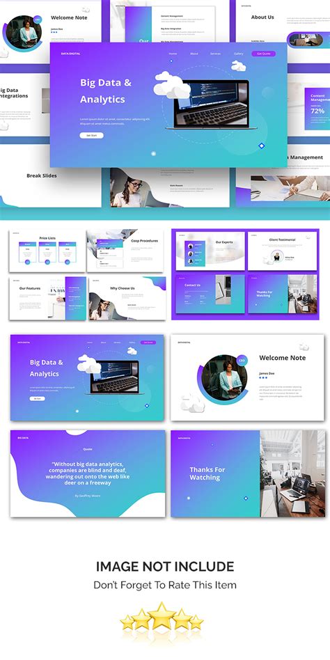 Data Digital Powerpoint Template 372902 Templatemonster
