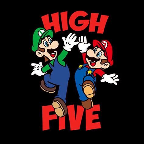 Camiseta Super Mario Bros High Five Por 1936€ Qué Friki
