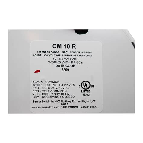 Sensor Switch • Sensor Switch Cm 10 R Extended Range Pir Occupancy Sensor Switch • Sensor Switch Cm 10 R Extended Range Pir Occupancy