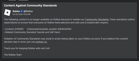 Game Wrongfully Deleted For Suicide Platform Usage Support Developer Forum Roblox