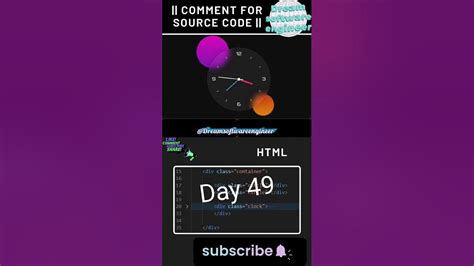 Analog Clock With Html Css Jsc Coding Tiktok Shortsfeed Viral Reelswebdesign Trending