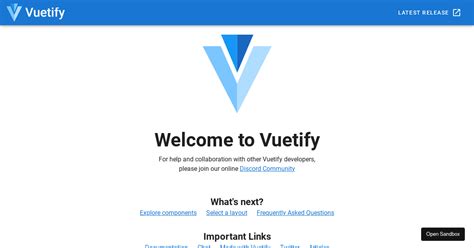Vuetify Template 266 Codesandbox