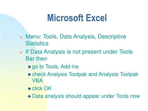 Ppt Basic Data Analysis Descriptive Statistics Powerpoint