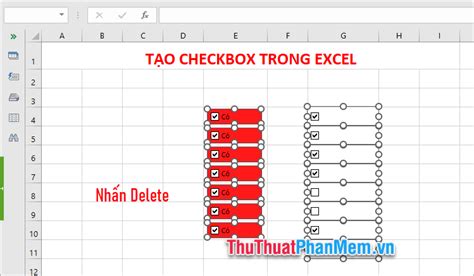 Cách Tạo Checkbox Trong Excel Tạo Nút Tích Trong Excel