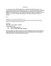 Ex Derivatives In Class Exercise Docx Exercise An Investor Owns Google Shares