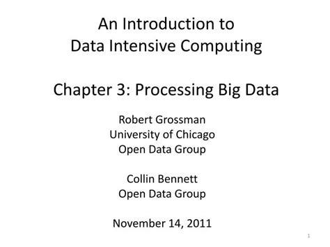 Ppt An Introduction To Data Intensive Computing Chapter 3 Processing