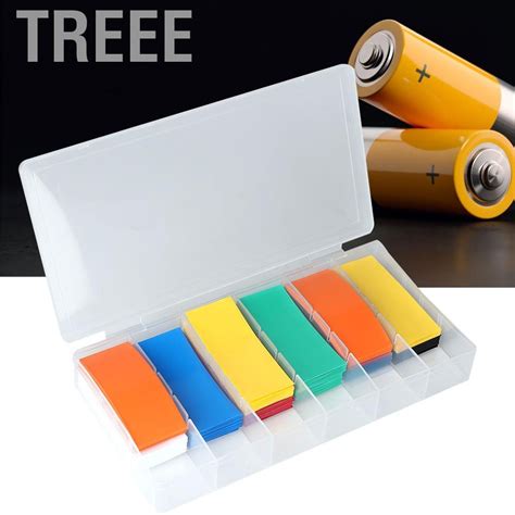 Treee 280 ชิ้น Pvc ท่อหดความร้อนแบตเตอรี่ Wrap Kit สำหรับ Shopee Thailand