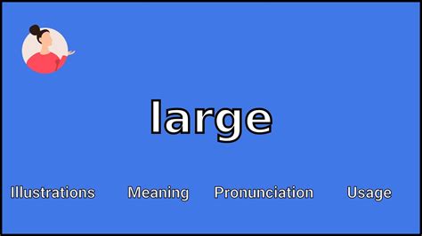 Large Meaning And Pronunciation Youtube