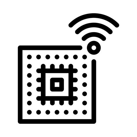 Microchip Icon Vector Outline Illustration 17591018 Vector Art At Vecteezy