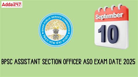 BPSC ASO Exam Date 2025 Out Check Assistant Section Officer Exam Schedule