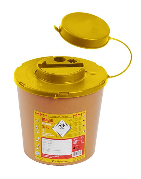 Woodsafe Sharps Bin 2 Ltr Parr Fire Safety