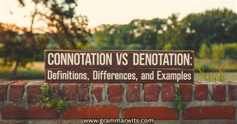Connotation Vs Denotation Definitions Differences And Examples