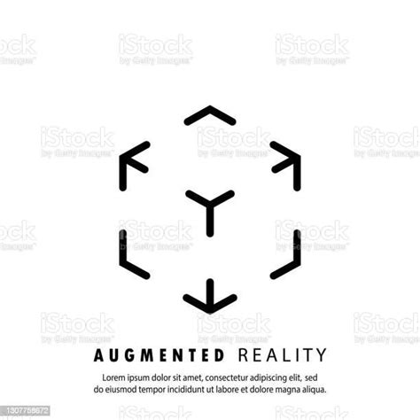증강 현실 아이콘 개념 Ar 기호 벡터 Eps 10 흰색 배경에 격리 3차원 형태에 대한 스톡 벡터 아트 및 기타 이미지 3차원 형태 가상 이벤트 가상현실 Istock