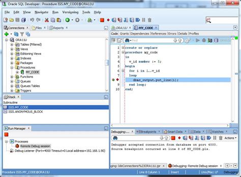 Sqldeveloper Remote Debugger DBAORA
