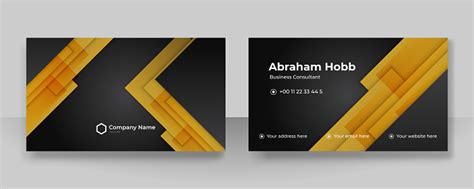 현대 창조적이고 깨끗한 명함 템플릿 럭셔리 명함 디자인 템플릿 추상적 인 황금빛 반짝이는 물결 모양의 선이있는 우아한 어두운 검은 색 배경 벡터 일러스트 레이 션 0명에