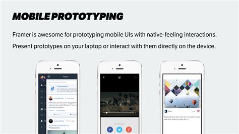 Prototyping With Framer Speaker Deck