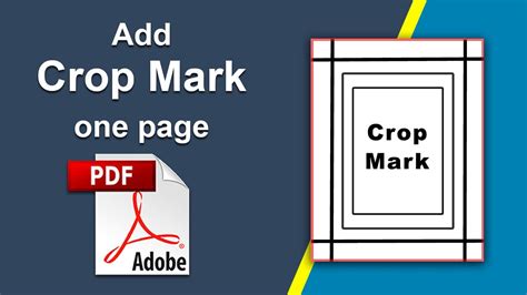 How To Add Crop Marks One Page Of A Pdf Using Adobe Acrobat Pro Dc Youtube