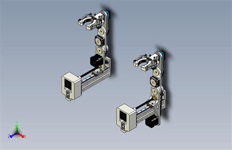 各种型号scara机器人五自由度伺服抓取手机器人 Step 模型图纸下载 懒石网