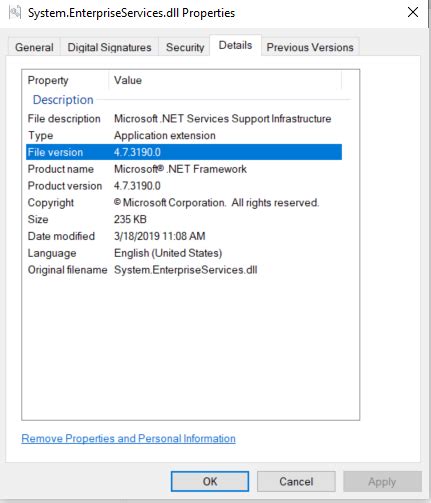Net Could Not Load File Or Assembly System Enterpriseservices
