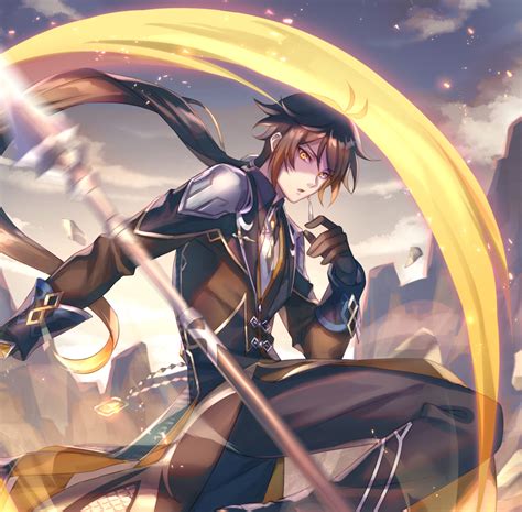 1100x1080 Zhongli Digital Art Genshin Impact 1100x1080 Resolution Wallpaper HD Games 4K