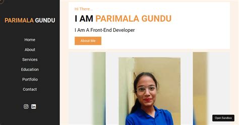 Portfolio Codesandbox