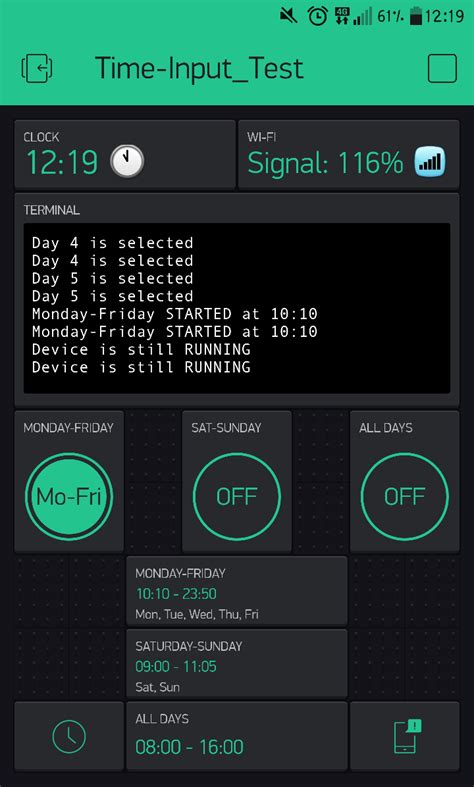 timer vs time input widgets ideas blynk community