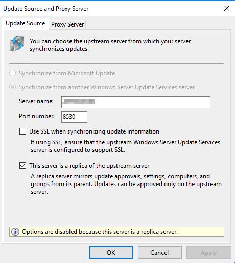 INSTALL WSUS REPLICA SERVER W K PURKART IT SYSTEMS